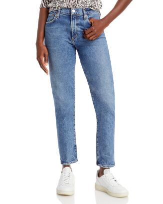 AGOLDE Toni Mid Rise Straight Leg Jeans in Dime | Bloomingdale's