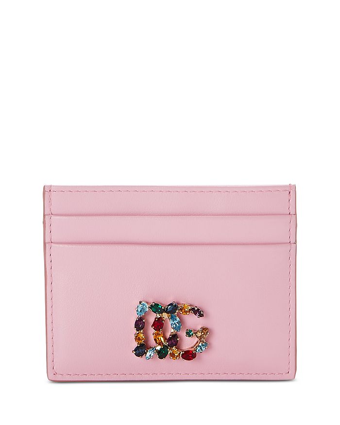 Dolce & Gabbana Embellished Leather Card Case | Bloomingdale's