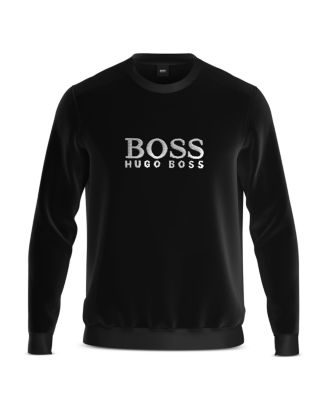 Hugo Boss Velour Logo Embroidered Sweatshirt | Bloomingdale's