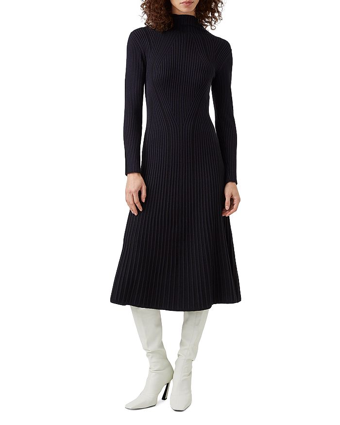 FRENCH CONNECTION Mari Rib Midi Dress | Bloomingdale's