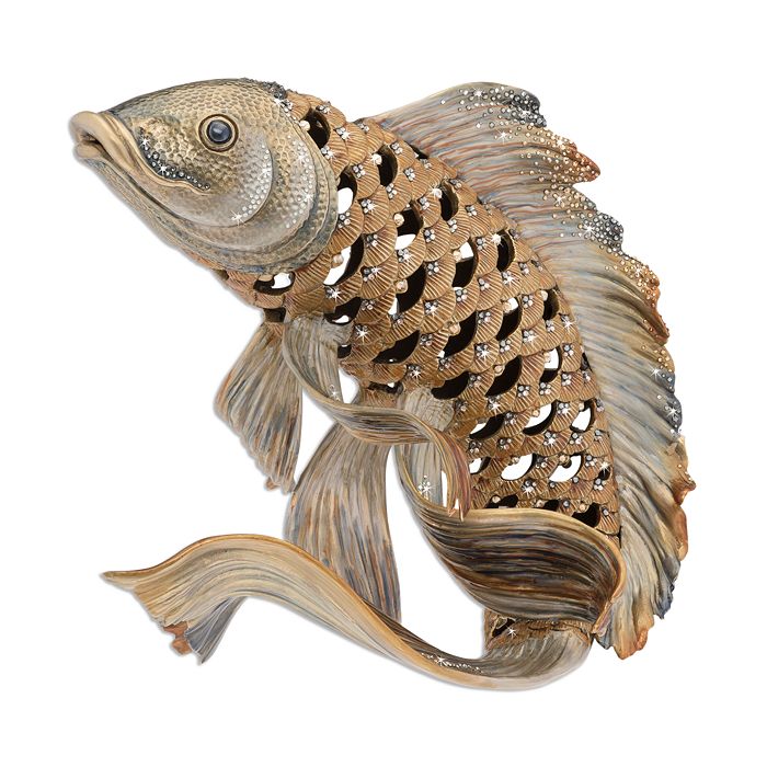 Jay Strongwater Asagi Koi Fish Figurine | Bloomingdale's