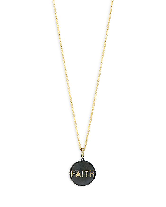 Freida Rothman FAITH Pendant Necklace, 16"-18" | Bloomingdale's