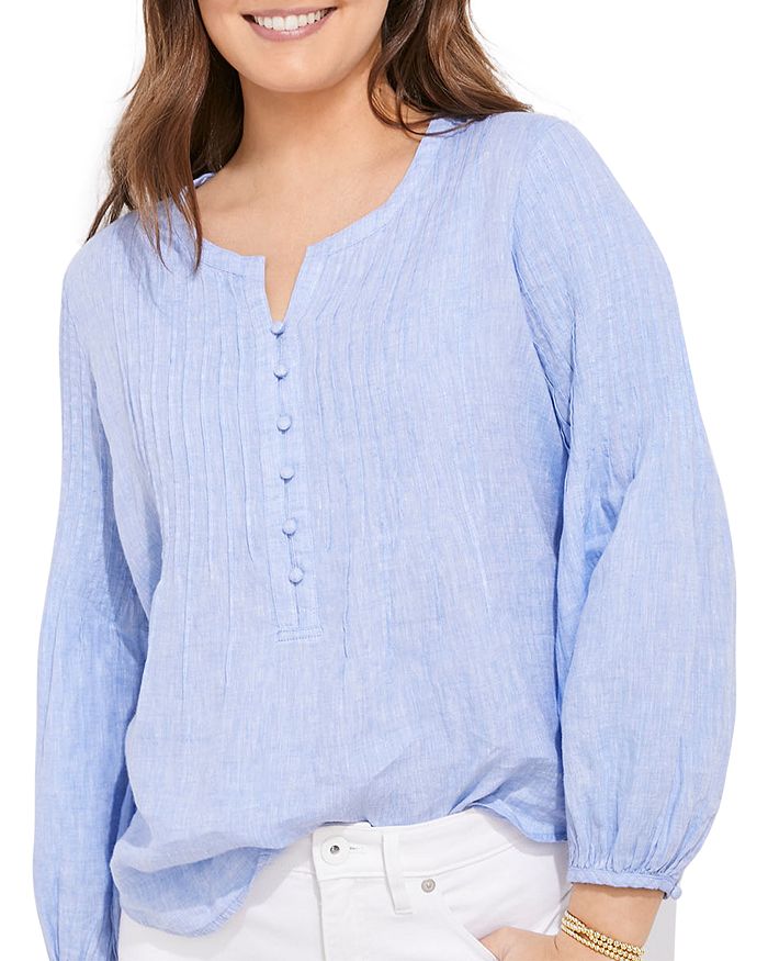Vineyard Vines Linen Pintuck Top | Bloomingdale's