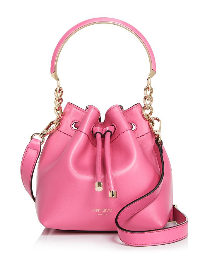 Jimmy Choo Bon Bon Small Leather Bucket Bag | Bloomingdale's