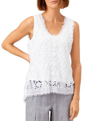 XCVI Cambria Crochet Tank | Bloomingdale's