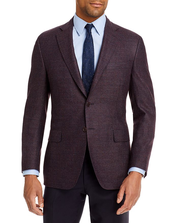 Canali Siena Melange Chevron Classic Fit Sport Coat Classic Fit ...