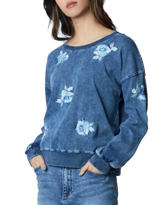 Billy T Denim Rose Sweatshirt | Bloomingdale's