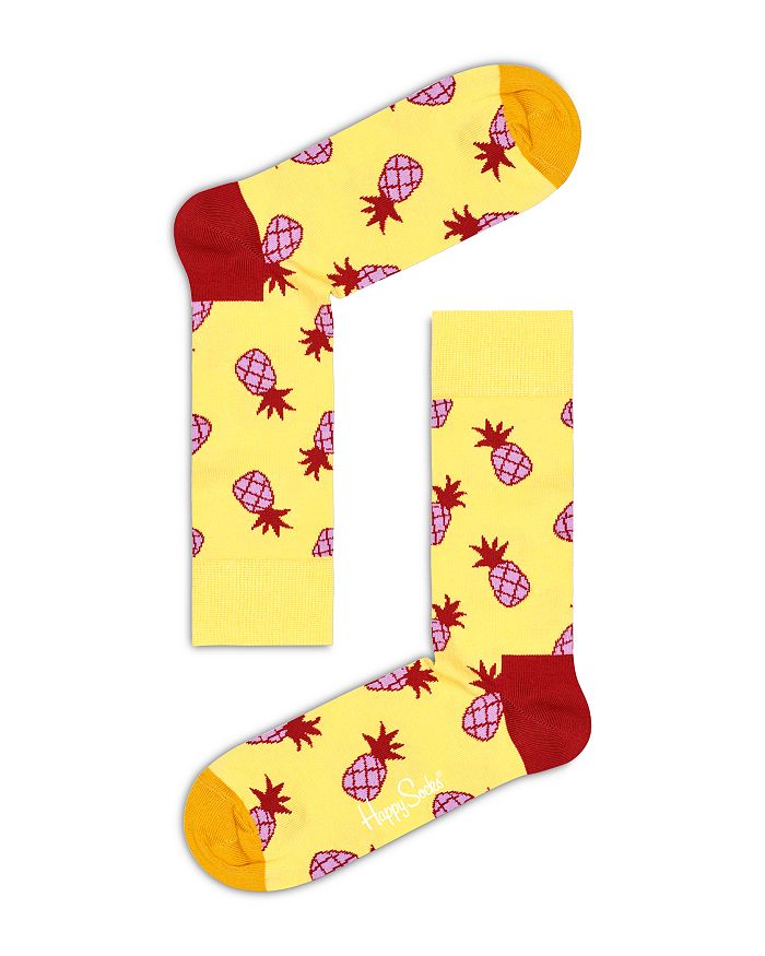 Happy Socks Pineapple Crew Socks | Bloomingdale's