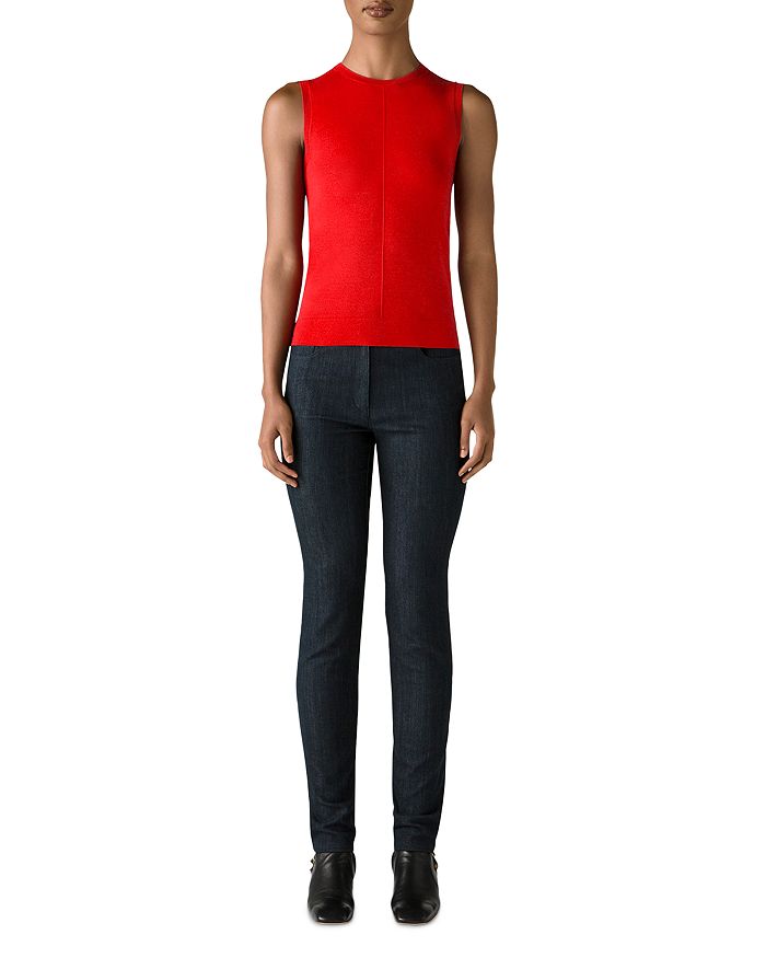 St. John Wool & Silk Jersey Shell | Bloomingdale's