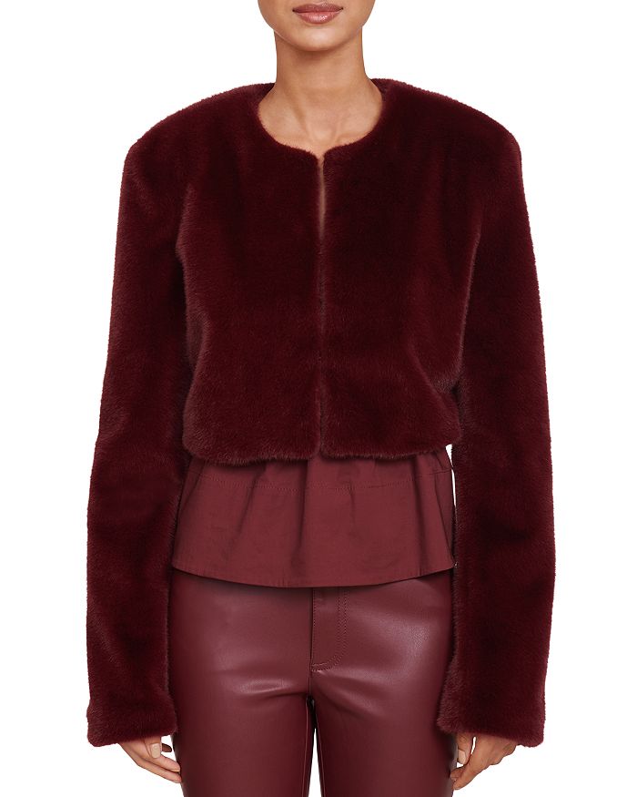 STAUD Casimira Faux Fur Jacket | Bloomingdale's