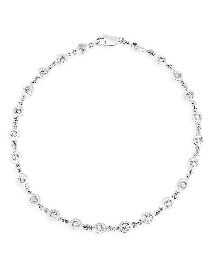 Roberto Coin 18K White Gold Diamond Station Bracelet | Bloomingdale's Roberto Coin 18K White Gold Diamond Station Bracelet | Bloomingdale's