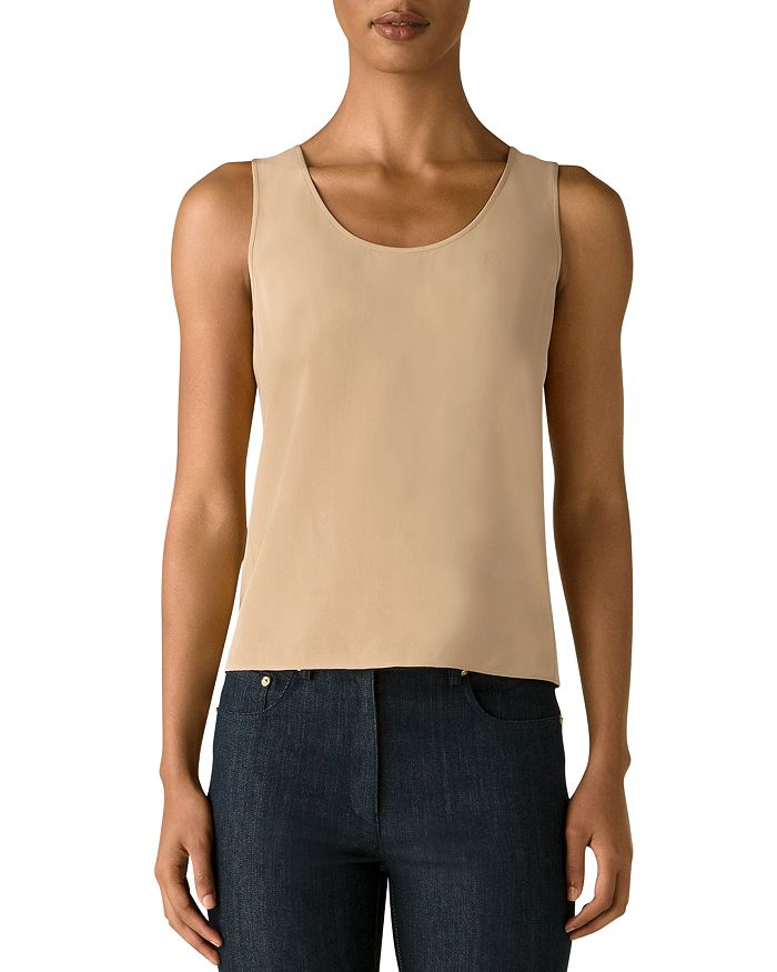 St. John Silk Blend Shell | Bloomingdale's