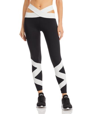 Port De Bras Cross Pointe Cutout Waist Leggings | Bloomingdale's