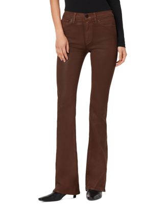 Hudson Barbara High Rise Bootcut Jeans in Coated Tortoise | Bloomingdale's