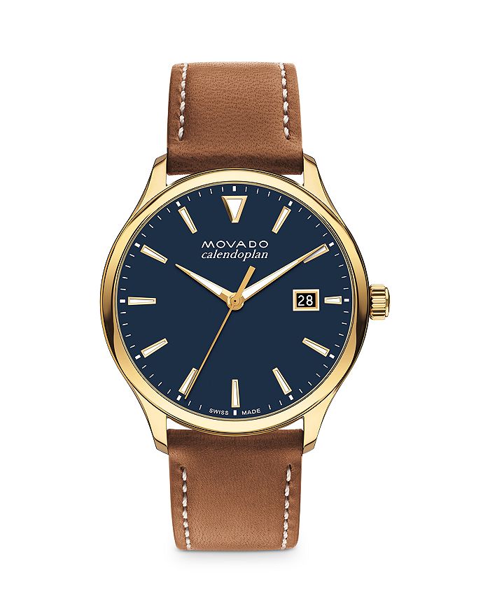 Movado Heritage Calendoplan Watch, 40mm | Bloomingdale's