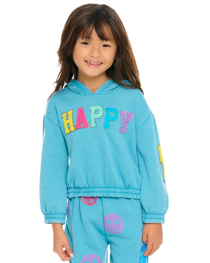 CHASER Girls' Happy Patch Hoodie - Little Kid | Bloomingdale's