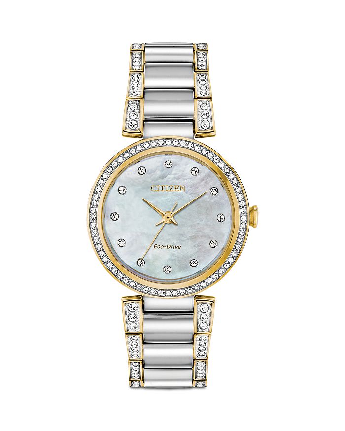 Citizen Eco-Drive Crystal Watch, 28mm | Bloomingdale's