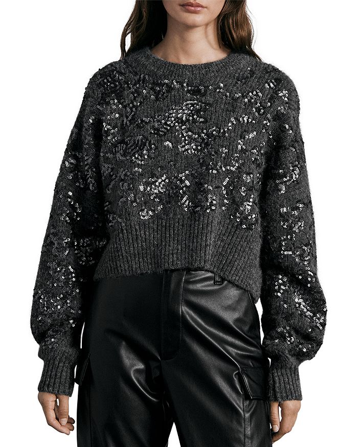 rag & bone Liza Sequined Sweater | Bloomingdale's