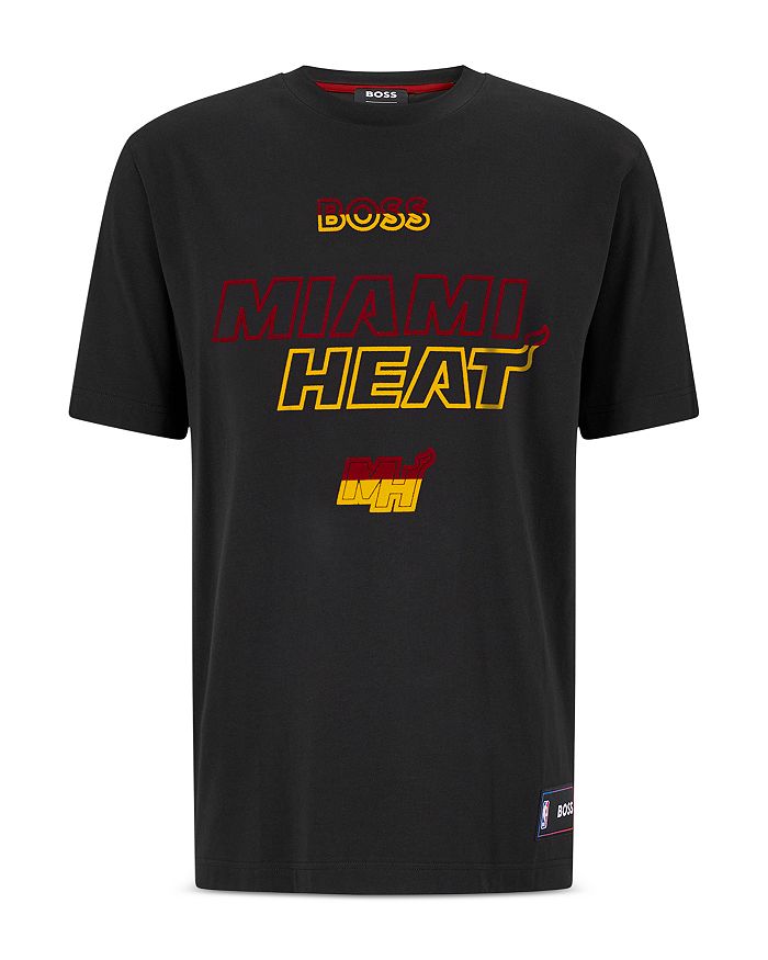 BOSS BOSS Miami Heat T Basket 4 NBA 10236 Cotton Blend Logo Graphic Tee ...