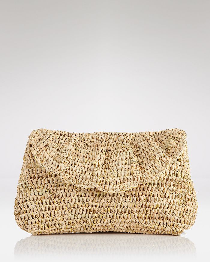 mar Y sol Marcella Woven Raffia Clutch | Bloomingdale's