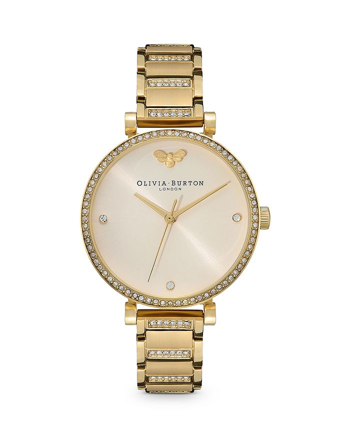 Olivia Burton Belgrave Crystal Pavé Watch, 32mm | Bloomingdale's