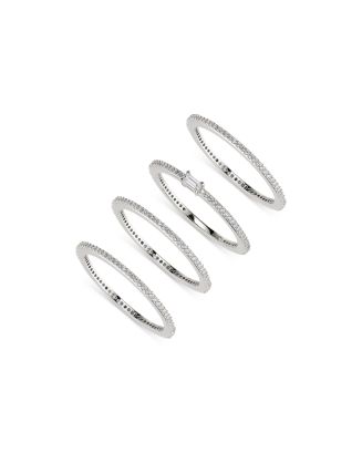 Nadri Pave the Way Stacking Rings, Set of 4 | Bloomingdale's