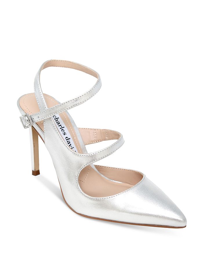 Charles David Women's Ronni Strappy Pointed Toe High Heel Pumps ...