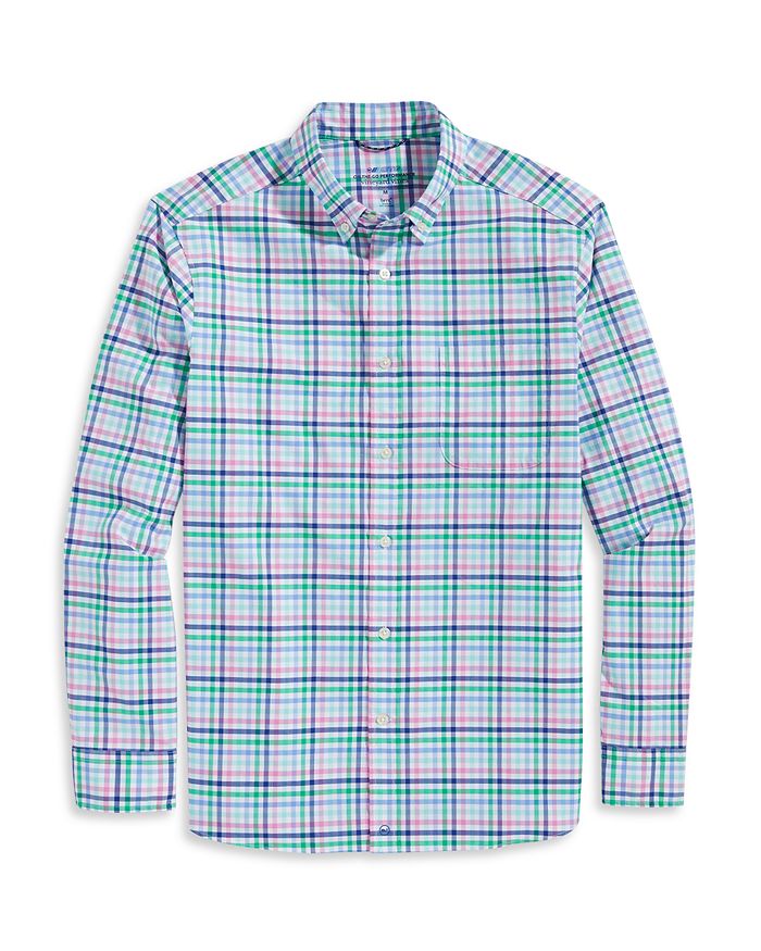 Vineyard Vines On The Go brrr° Multi Check Button Down Shirt ...