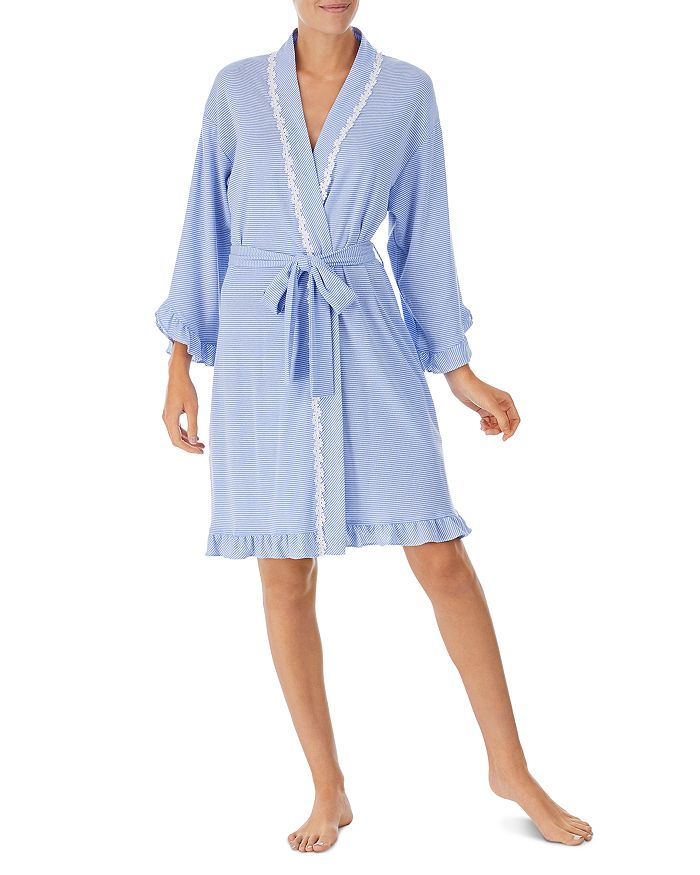 Eileen West Striped Ruffled Daisy Chain Robe | Bloomingdale's