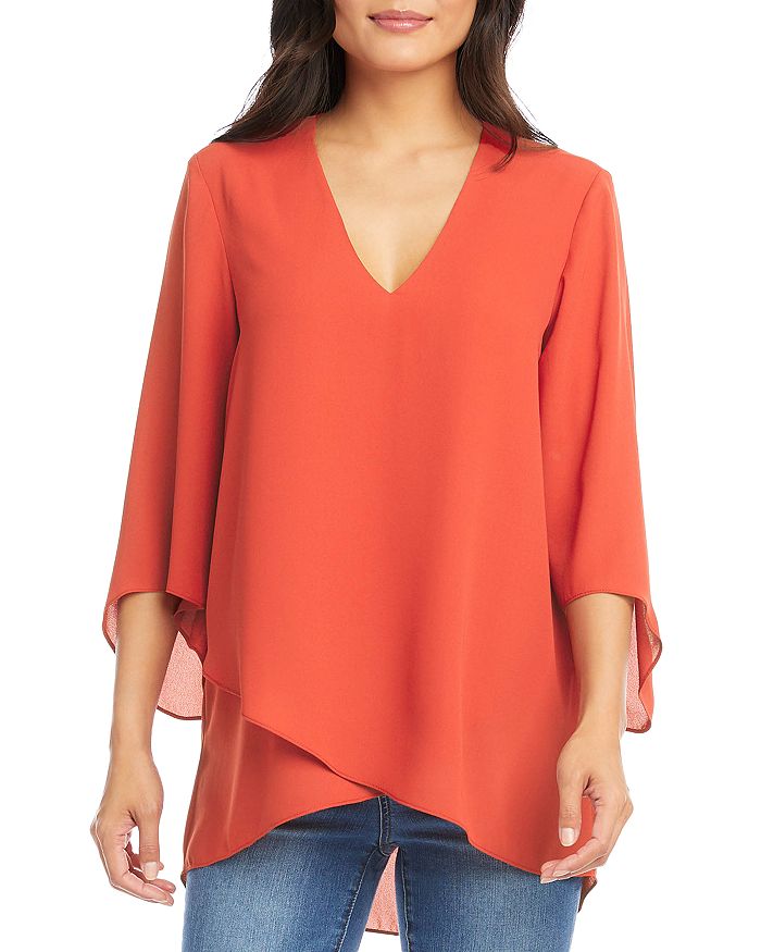 Karen Kane Asymmetric High/Low Top | Bloomingdale's