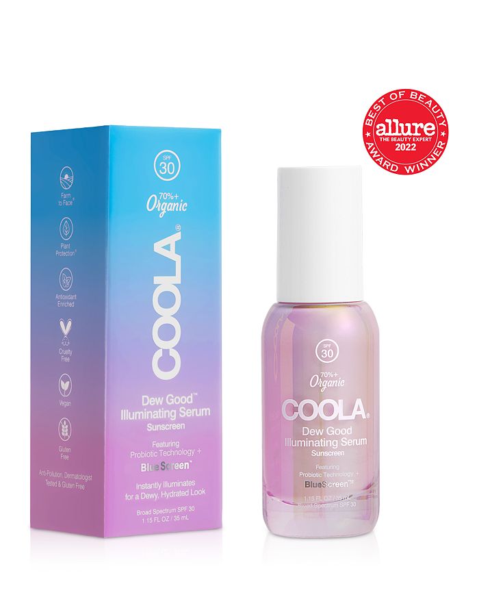 Coola Dew Good Illuminating Serum Probiotic Sunscreen SPF 30 ...