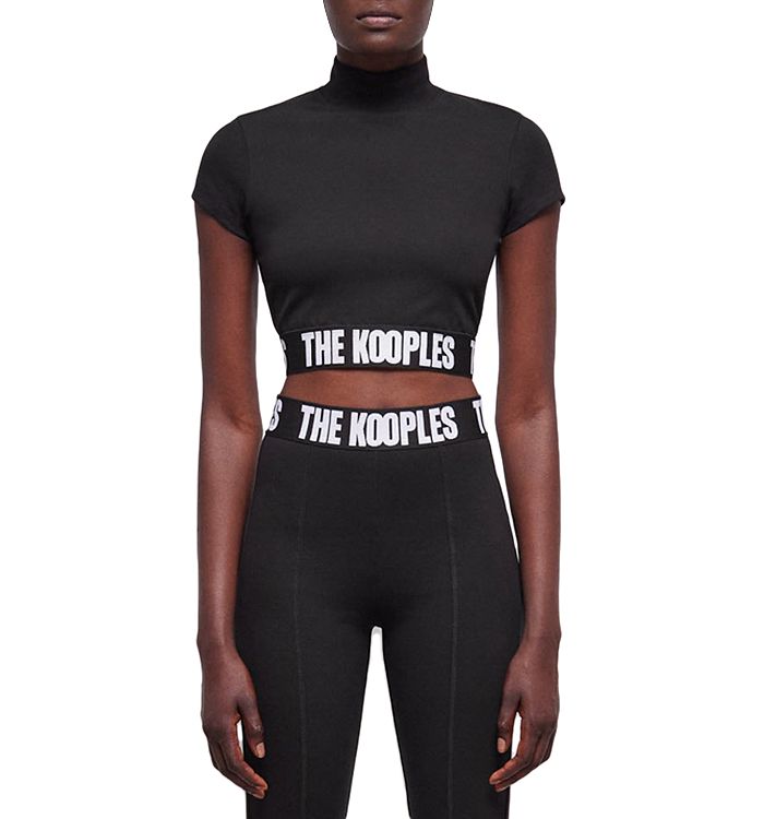 The Kooples Logo Band Cropped Top | Bloomingdale's