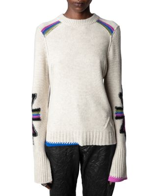 Zadig & Voltaire Halton Cashmere Geo Sweater | Bloomingdale's