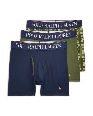 Polo Ralph Lauren Four Way Stretch Cooling Boxer Briefs, Pack of 3 ...