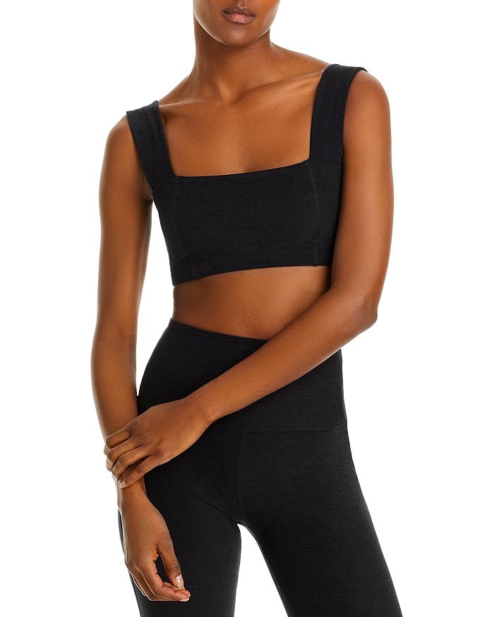 Beyond Yoga Space Dye Square Bra | Bloomingdale's