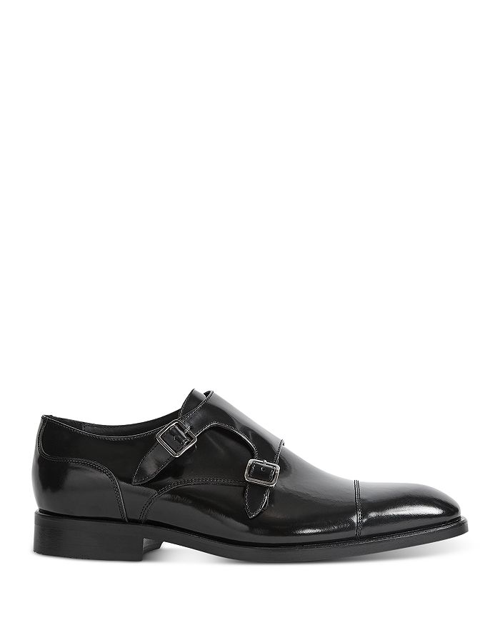 REISS Rivington Leather Double Buckle Dress Shoes | Bloomingdale's