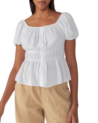 Sanctuary Easy Faux Button Front Top | Bloomingdale's