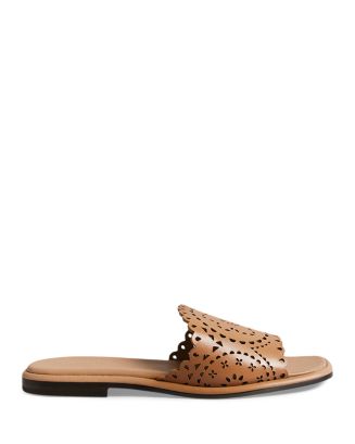 Ted Baker Women's Clovei Laser Cut Slide Sandals | Bloomingdale's