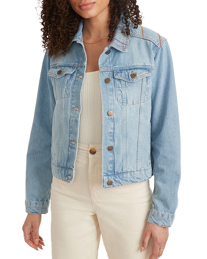 Marine Layer Embroidered Denim Jacket | Bloomingdale's
