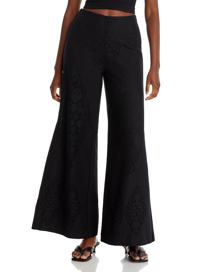 Kobi Halperin Morgan Crochet Wide Leg Pants | Bloomingdale's