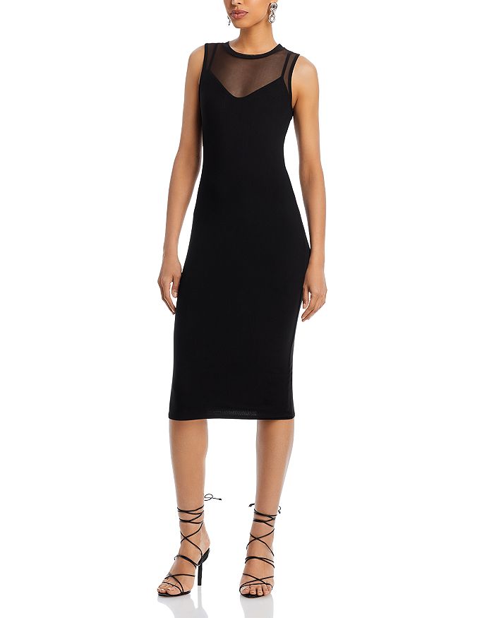 AQUA Mesh Bodycon Dress - 100% Exclusive | Bloomingdale's