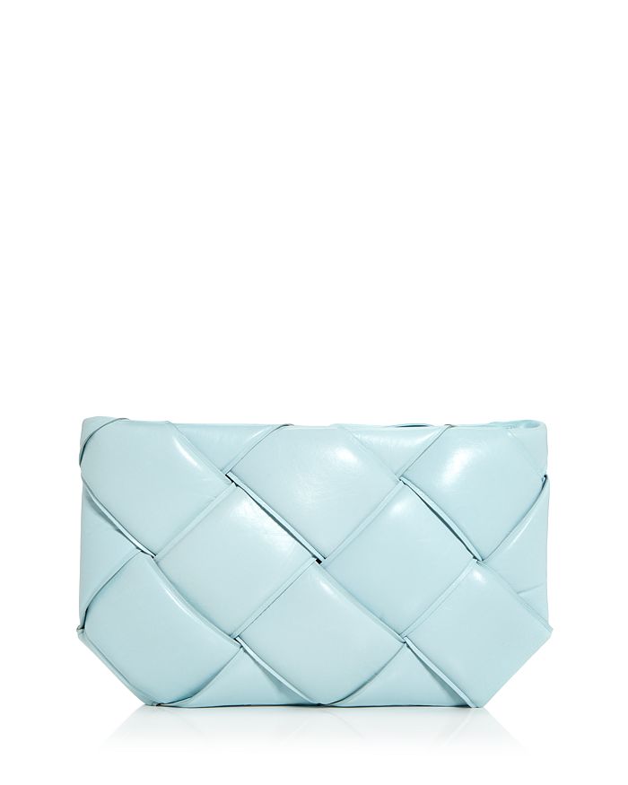Bottega Veneta Padded Intreccio Leather Wristlet Clutch | Bloomingdale's