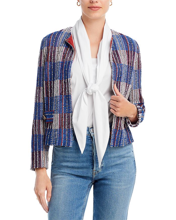 Misook Printed Tweed Jacket | Bloomingdale's
