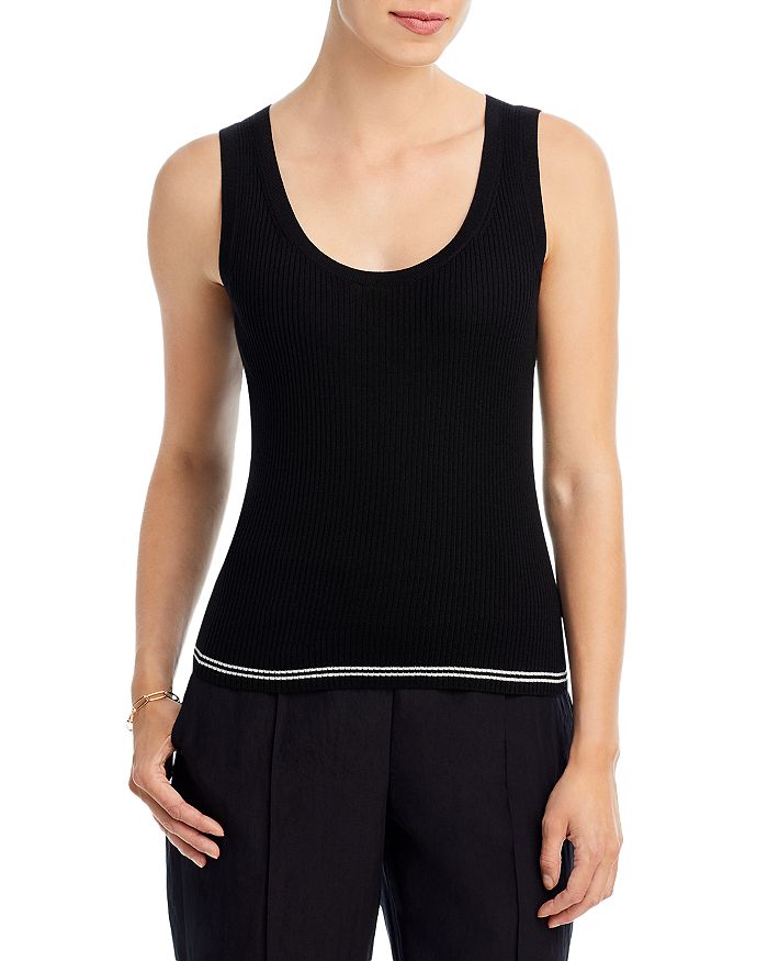 Theory Wool Ribbed Tank | Bloomingdale's