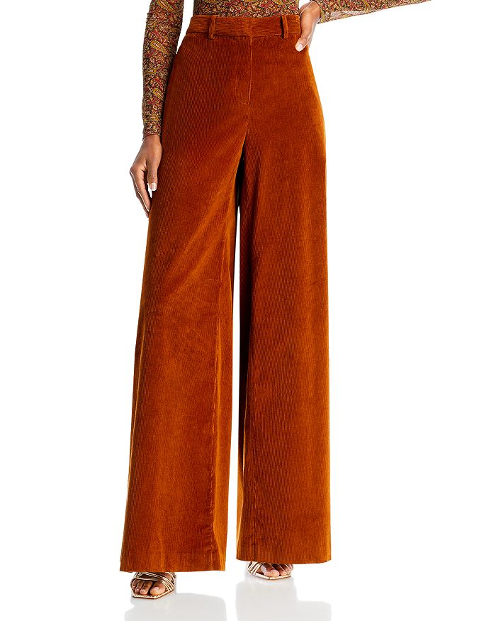 Rosetta Getty Corduroy Wide Flared Pants | Bloomingdale's