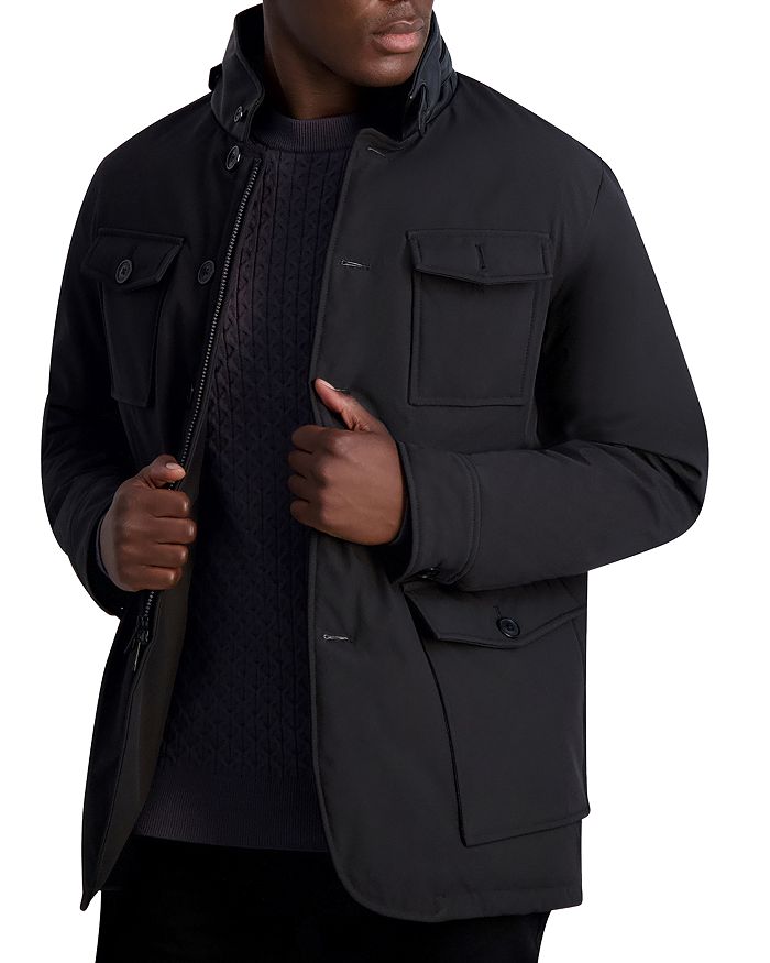 KARL LAGERFELD PARIS Puffer Blazer | Bloomingdale's