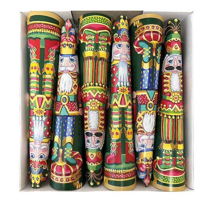 Caspari Nutcracker Christmas Cone Crackers, Set of 6 | Bloomingdale's