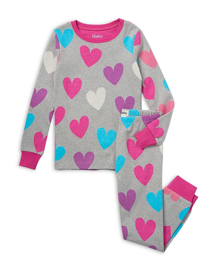 Hatley Girls' Fun Hearts Pajama Set - Little Kid, Big Kid | Bloomingdale's