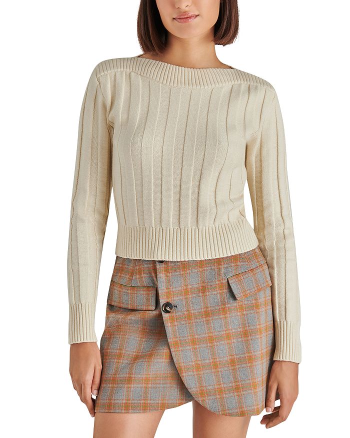 STEVE MADDEN Serra Rib Knit Sweater | Bloomingdale's