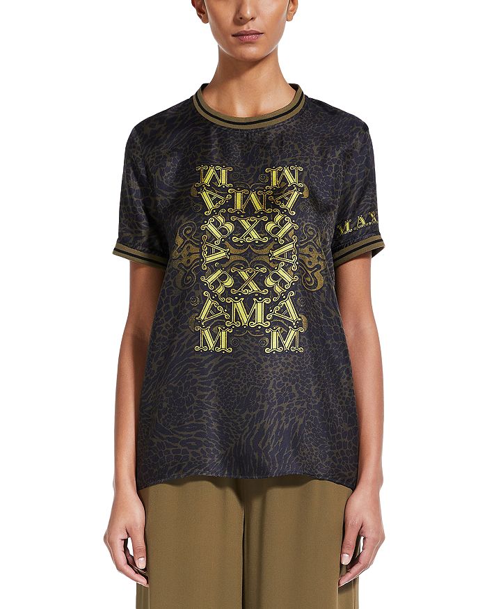 Max Mara Silk Short Sleeve Tee | Bloomingdale's